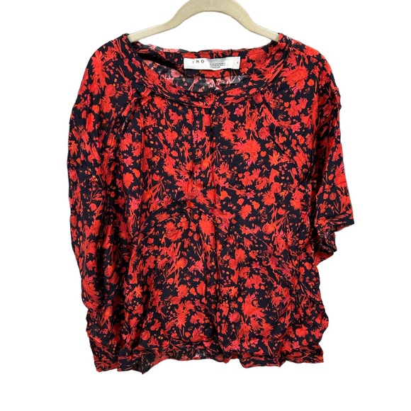 IRO | Tops | Brand New Iro Magical Floralprint Satincrepe Top | Poshmark